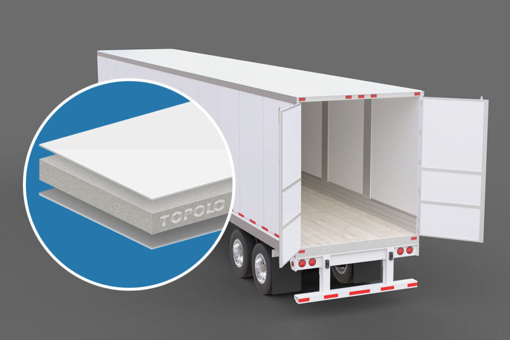 Dry Van Semi-Trailer Composite Wall Panels - TOPOLOGROUP